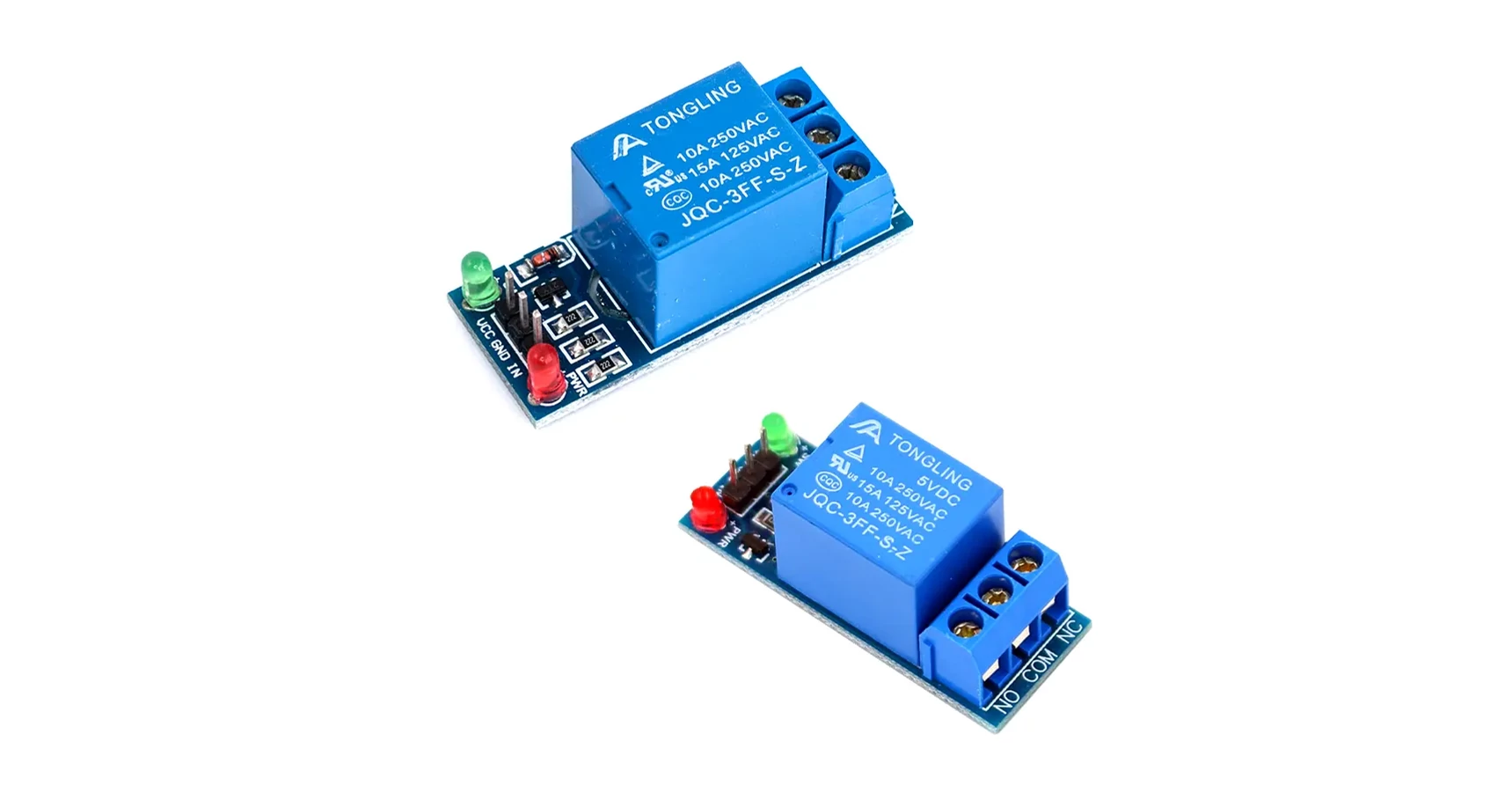 MOD0001 Relé modul, 1 csatornás, 10A 250VAC, 5V - Jet Elektronic Kft.